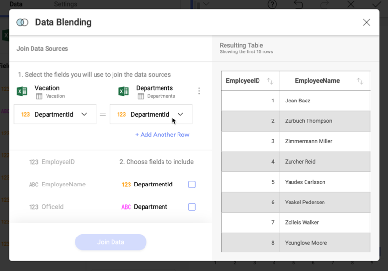 Combining Data Sources in one Visualization