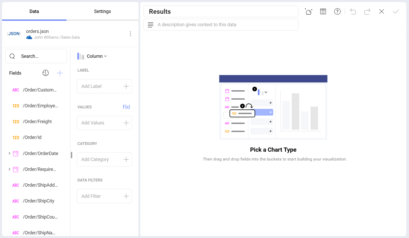 Steps To Using Json Files To Create Visualizations In Slingshot 