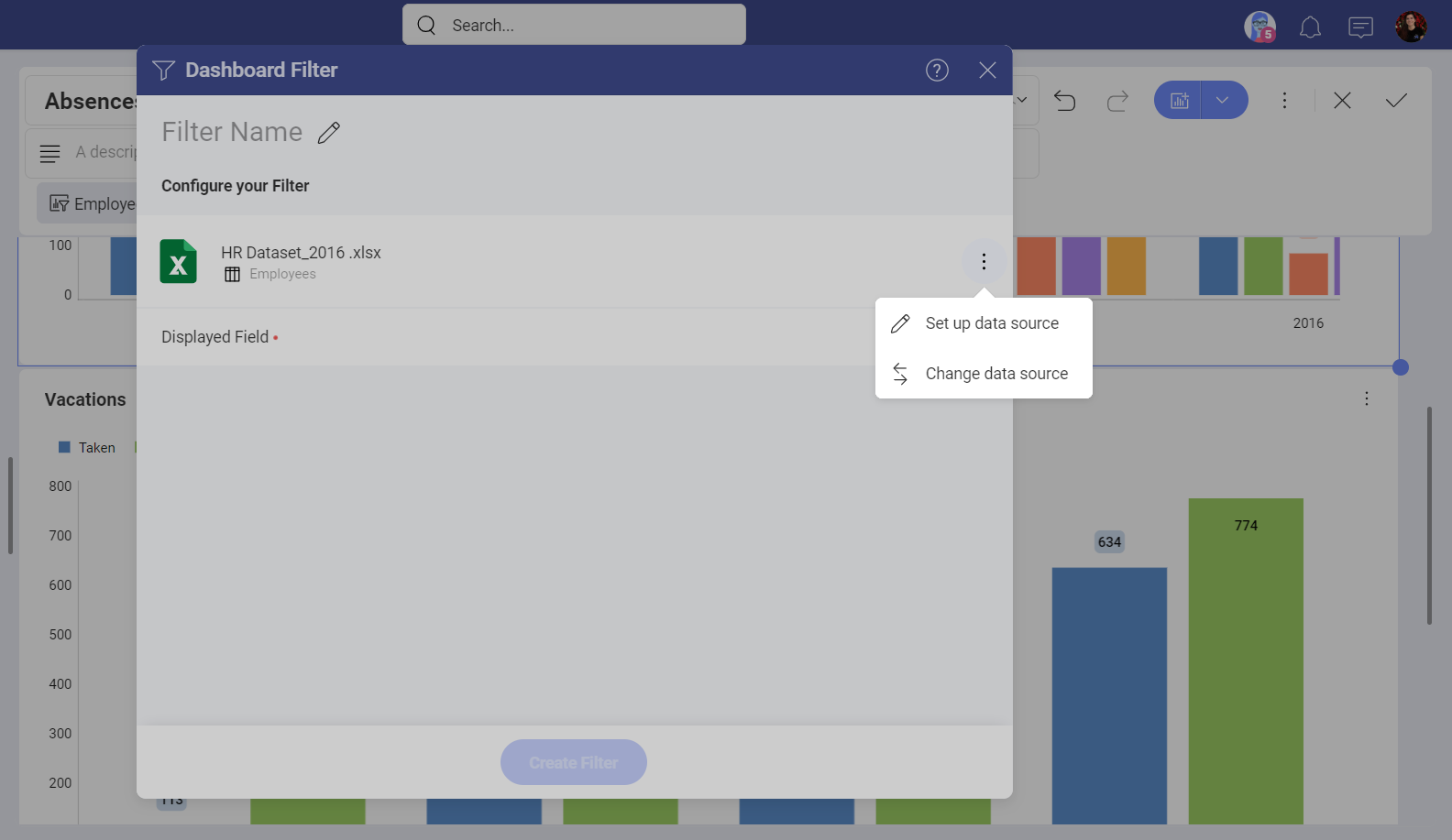 How to Use Dashboard Filters Properties