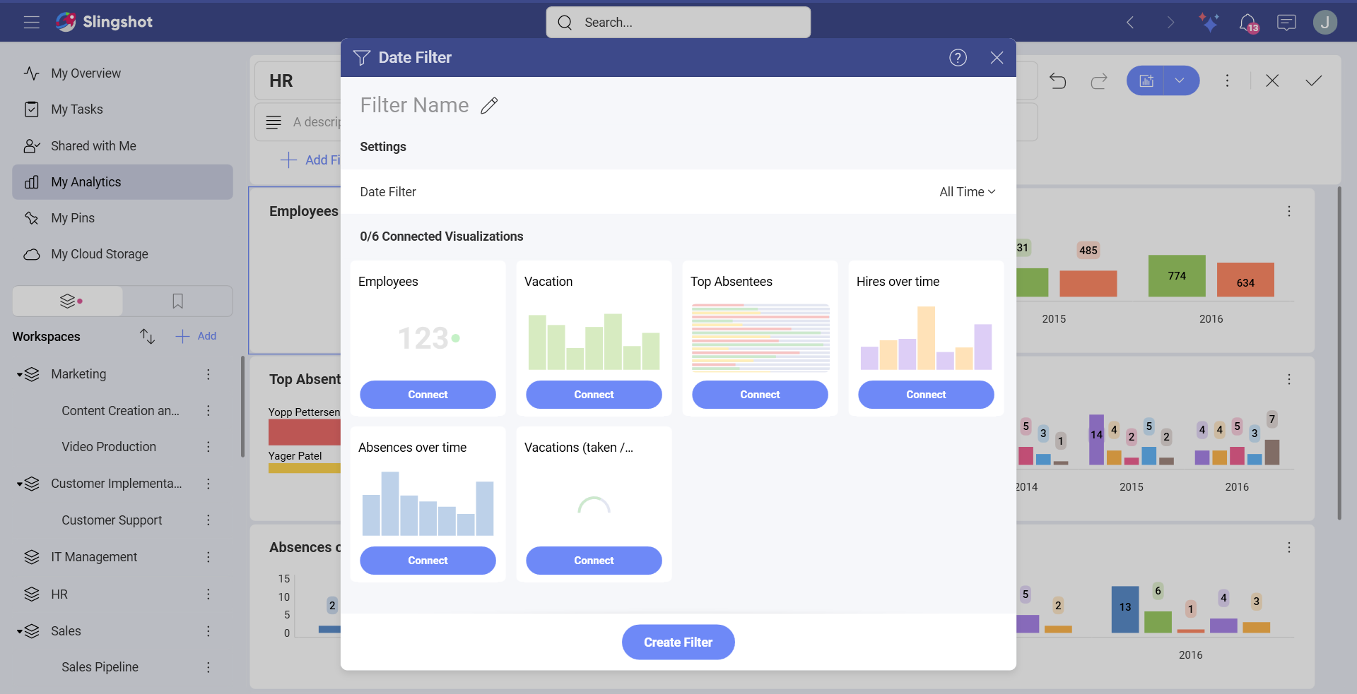Date Range Dashboard Filter